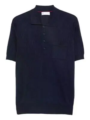 Brunello Cucinelli Pocket Polo Shirt - Blue