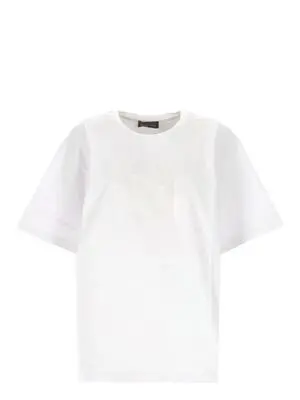 Lorena Antoniazzi Graphic Insert T-shirt - White