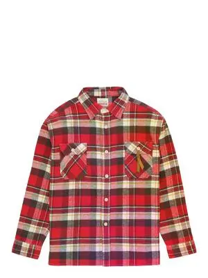 FORTELA Mescal Checked Chest-pocket Shirt - Red