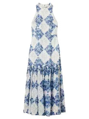 TWINSET Floral-print Maxi Dress - Blue