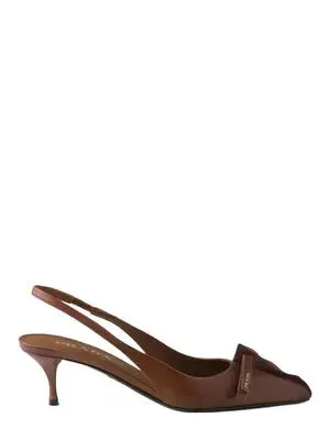 Prada Bow Slingback Pumps - Brown