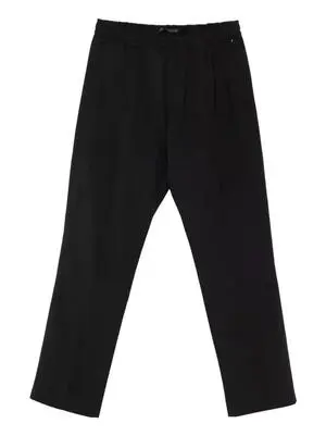 LOW BRAND Tokyo Elastic-waist Trousers - Black