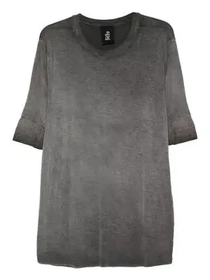 THOM KROM 940 Raw-cut Double-layer T-shirt - Grey
