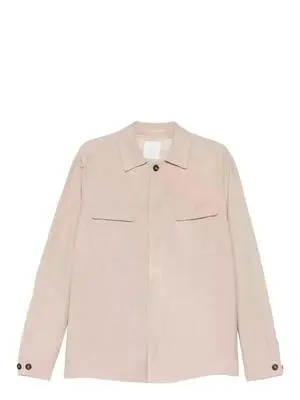 Eleventy Polo-collar Shirt Jacket - Pink