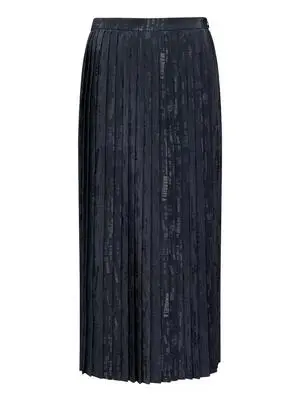 MAISON MARGIELA Pleated Print Skirt - Black