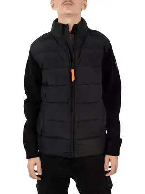 GERTRUDE Alessandro Quilted Zip-up Cardigan - Black
