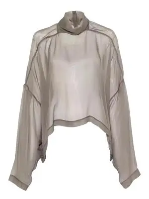 Rick Owens Funnel-neck Top - Grey