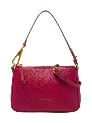 GIANNI CHIARINI Leather Zip Shoulder Bag - Pink