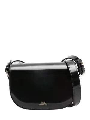 A.p.c. Leather Shoulder Bag - Black