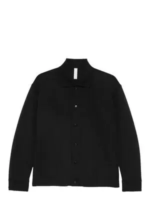 CFCL Knitted Shirt Jacket Black