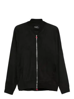 Kiton Linen Bomber Jacket - Black