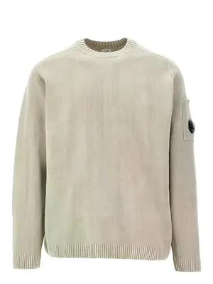 C.P. COMPANY Compass-patch Sweater - White