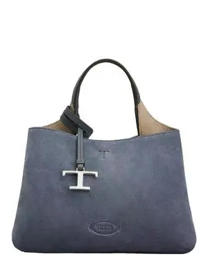 TOD'S Logo-appliqué Tote Bag - Blue