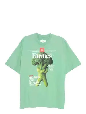 DOUBLET Farmes Magazine Cover T-shirt - Green