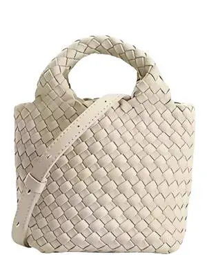 MARREA Mini Woven Tote Bag - Neutrals