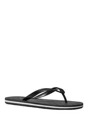 Michael Kors Travis Logo Flip-flops - Black