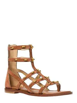 Michael Kors Noa Studded Gladiator Sandal - Brown