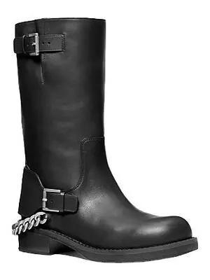 Michael Kors Cayden Leather Boot Black