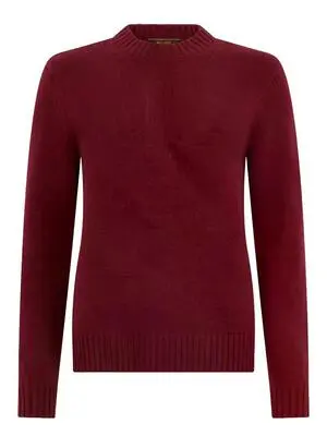 MOORER Crew-neck Sweater - Red