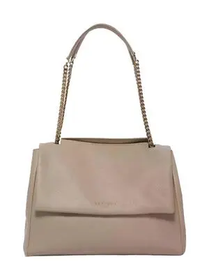 ORTIGNI Medium Sveva Sense Leather Satchel Bag - Neutrals