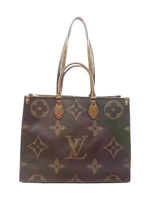 LOUIS VUITTON 2019 Monogram Giant Onthego Gm Tote Bag - Brown