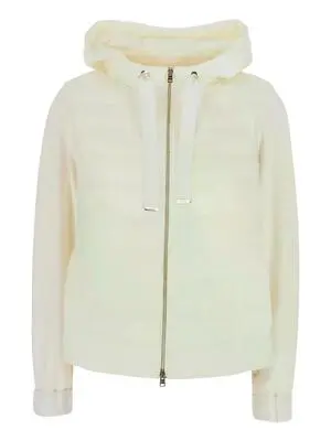 Herno Hooded Zip Puffer Jacket - White
