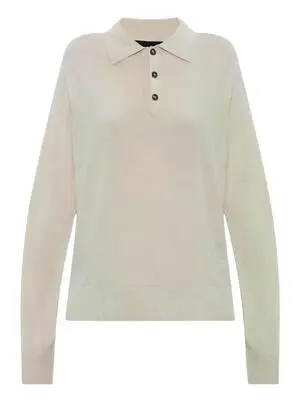 Dsquared2 Buttoned Polo Top - Neutrals