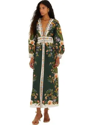 Farm Rio Printed Maxi Dress - Nature Green