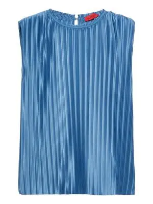 Max & Co. Pleated Tank Top - Blue
