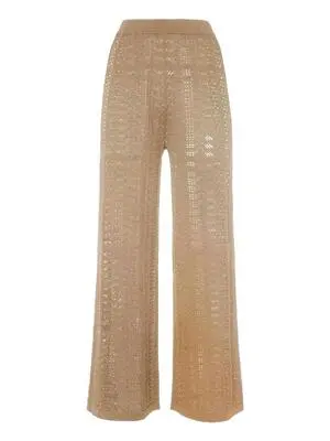 Malo Openwork Trousers - Neutrals