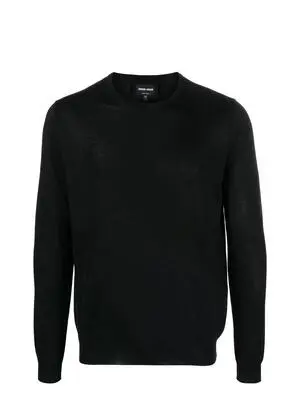 Giorgio Armani Crew-neck Sweatshirt - Black