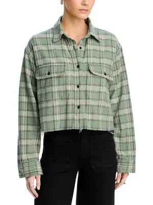 ASKK NY Crosby Flannel Shirt - Green Plaid