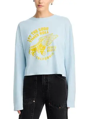 ASKK NY Cropped Graphic Tee - Roller Skate