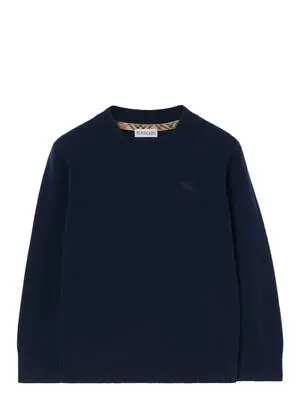 Burberry Cashmere Crew-neck Sweater - Navy