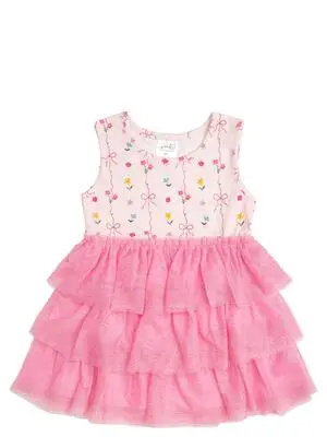 SWEET WINK Floral Tank Tutu Dress - Pink