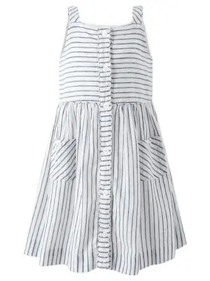 RACHEL RILEY Stripe Button-front Sundress - Navy