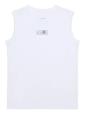MAISON MARGIELA Tops With Logo - White