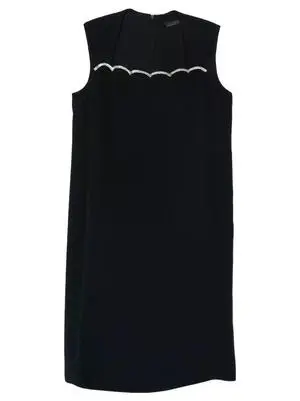 Marina Rinaldi Embellished Sleeveless Midi Dress - Black