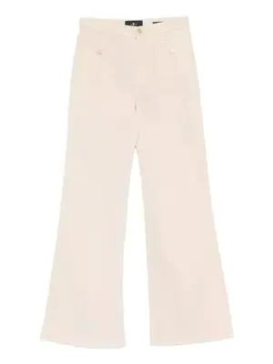 7 For All Mankind Patch-pocket Flared Jeans - Neutrals