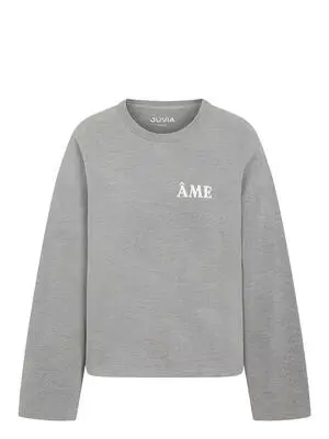 JUVIA Boxy Fleece Pullover - Grey