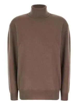 Brunello Cucinelli Turtleneck Wool Sweater - Brown