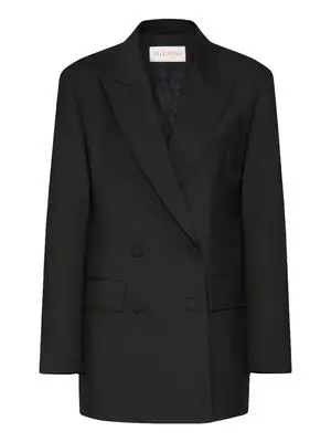 Valentino Garavani Double-breasted Coat - Black