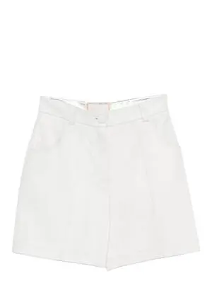 MITILIANE COUTURE Leather Shorts - White
