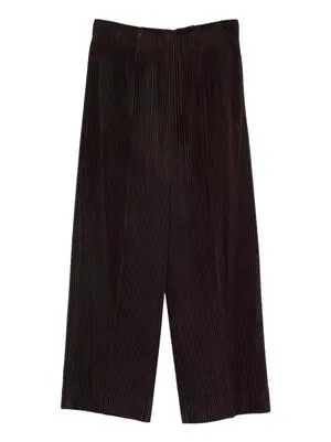 Issey Miyake Pleated Trousers - Brown