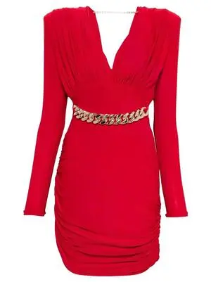 MITILIANE COUTURE Draped Mini Dress - Red