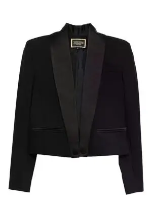 MITILIANE COUTURE Tuxedo Short Jacket - Black