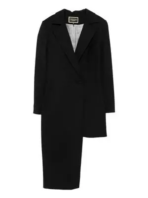 MITILIANE COUTURE Asymmetric Tuxedo Jacket - Black