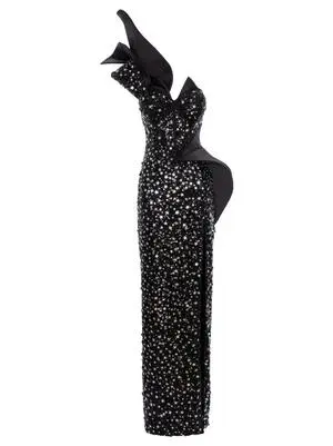 MITILIANE COUTURE Stella Sequins Maxi Dress - Black