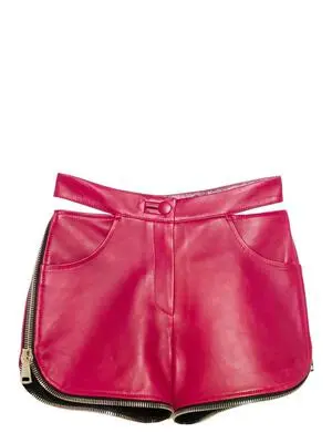 MITILIANE COUTURE Leather Shorts - Pink