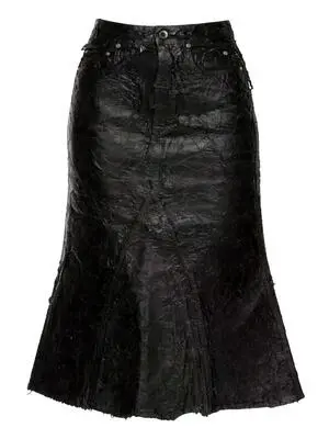 Rick Owens Rear-pocket Skirt - Black